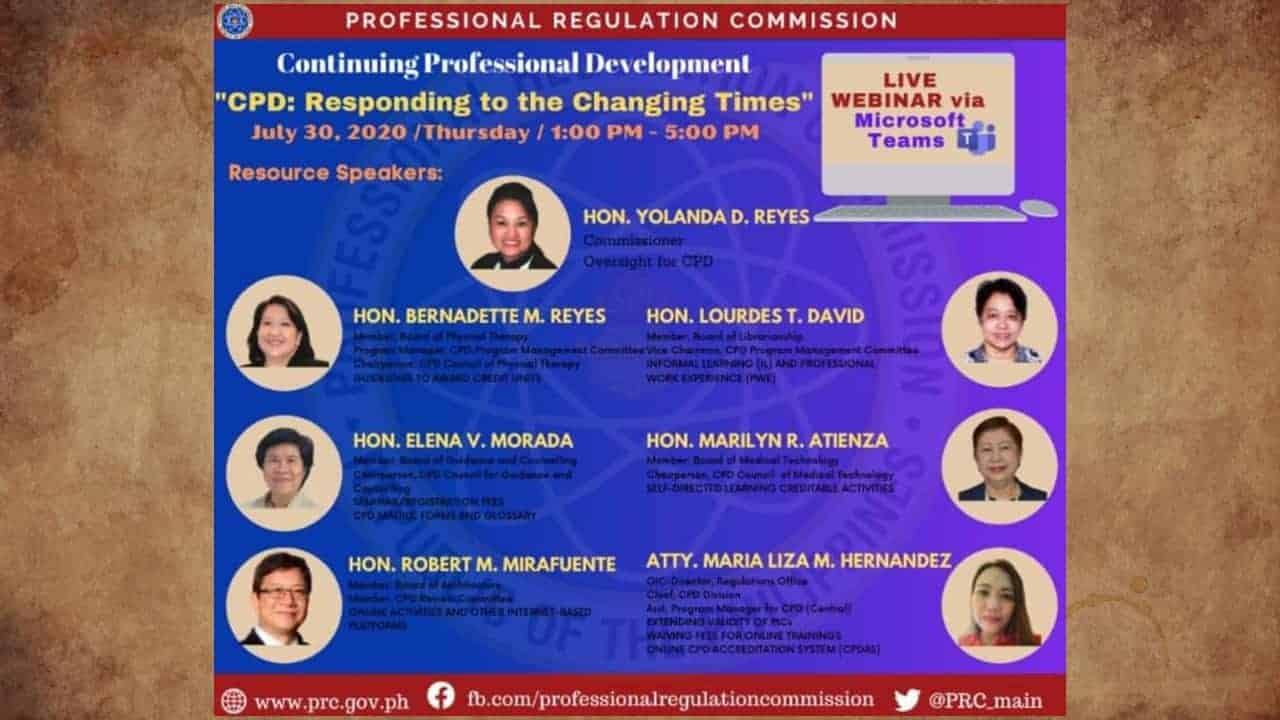 PRC with CPD Program Management Committee opens an invite for a live ...