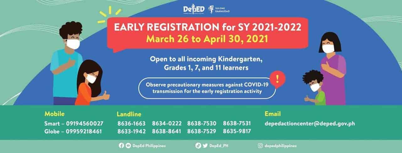 DepEd: Early registration for school year 2021-2022