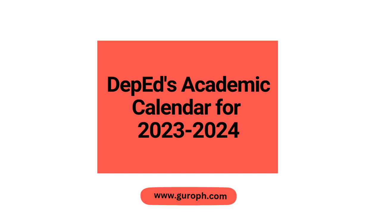 DepEd's Academic Calendar 2023-2024"